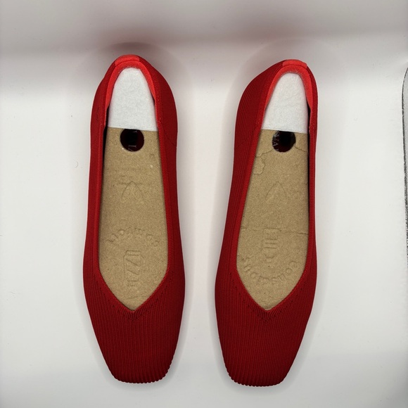 Vivaia | Shoes | New In Box Vivaia Womens Red Square Toe V Cut Margot ...